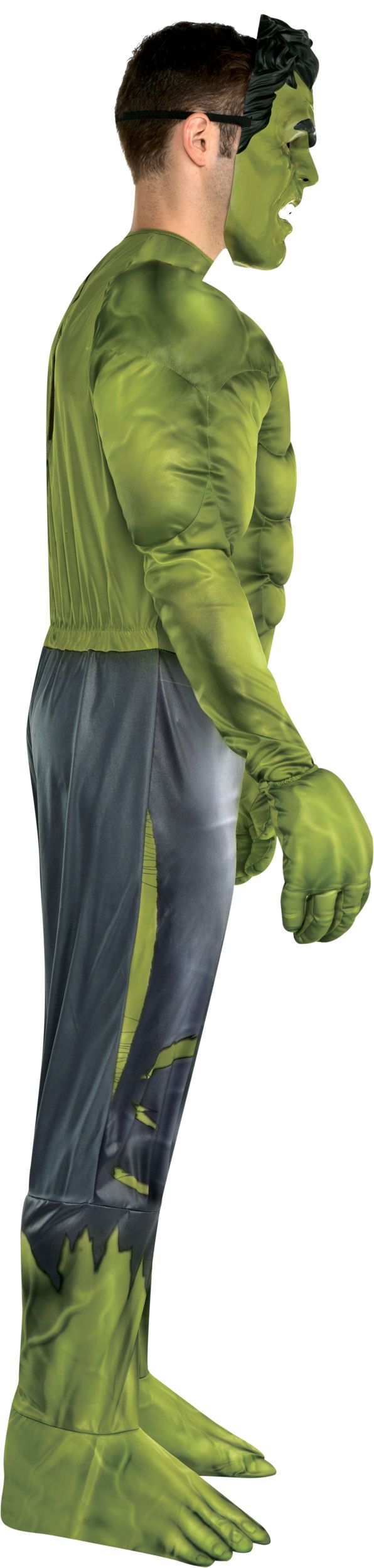 Men's Disney Marvel The Incredible Hulk Green Padded Jumpsuit with Mask ...