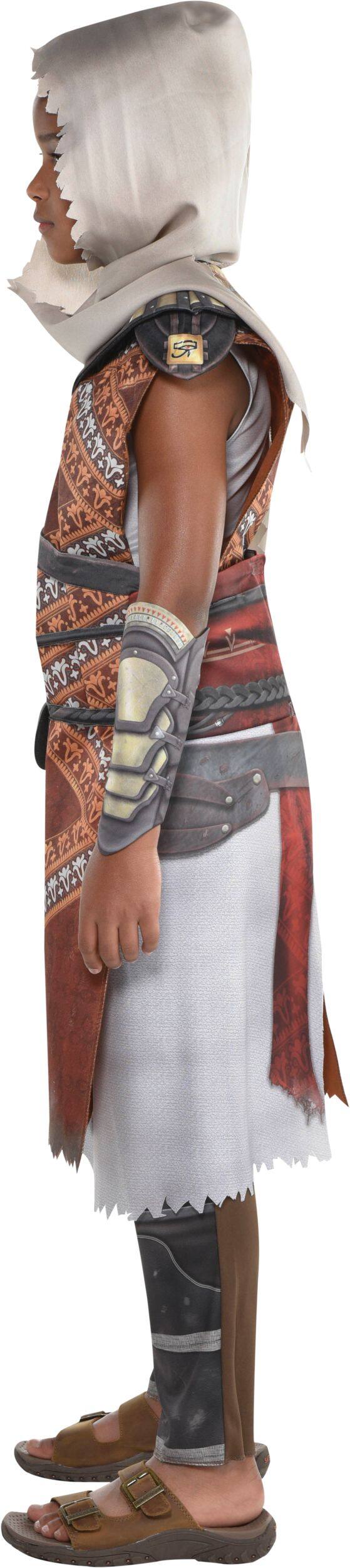 Kids' Assassin's Creed Bayek Red/Tan Jumpsuit with Belt & Gauntlets ...