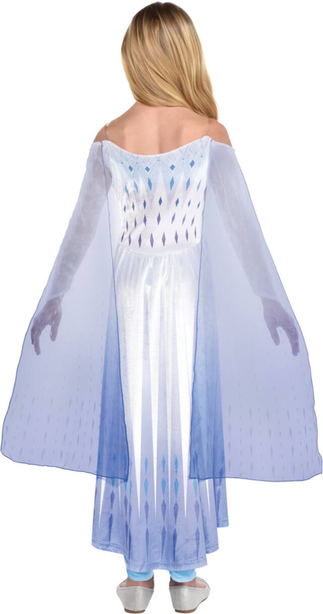 Toddler & Kids' Disney Frozen Elsa Blue Snow Queen Mesh Sleeve Off-the ...