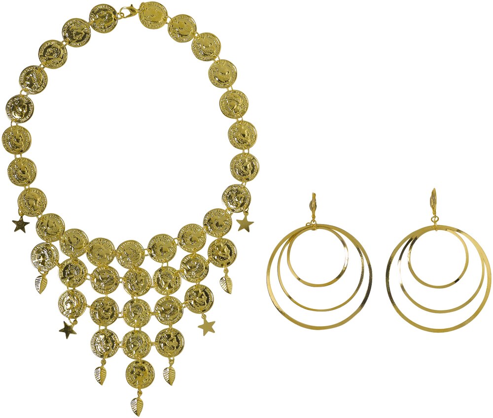 Gold Coin Jewelry Set | Party City