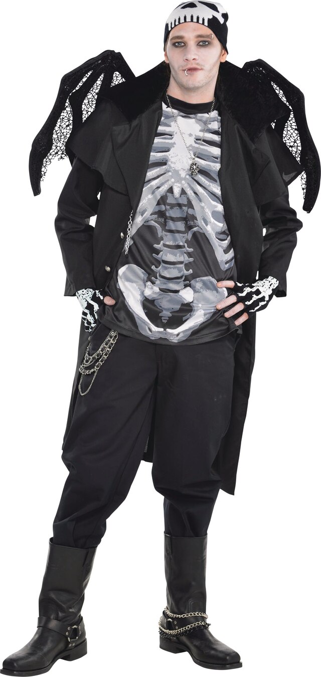 Adult Skeleton Ribs Bones T-Shirt, Black/White, One Size, Wearable ...