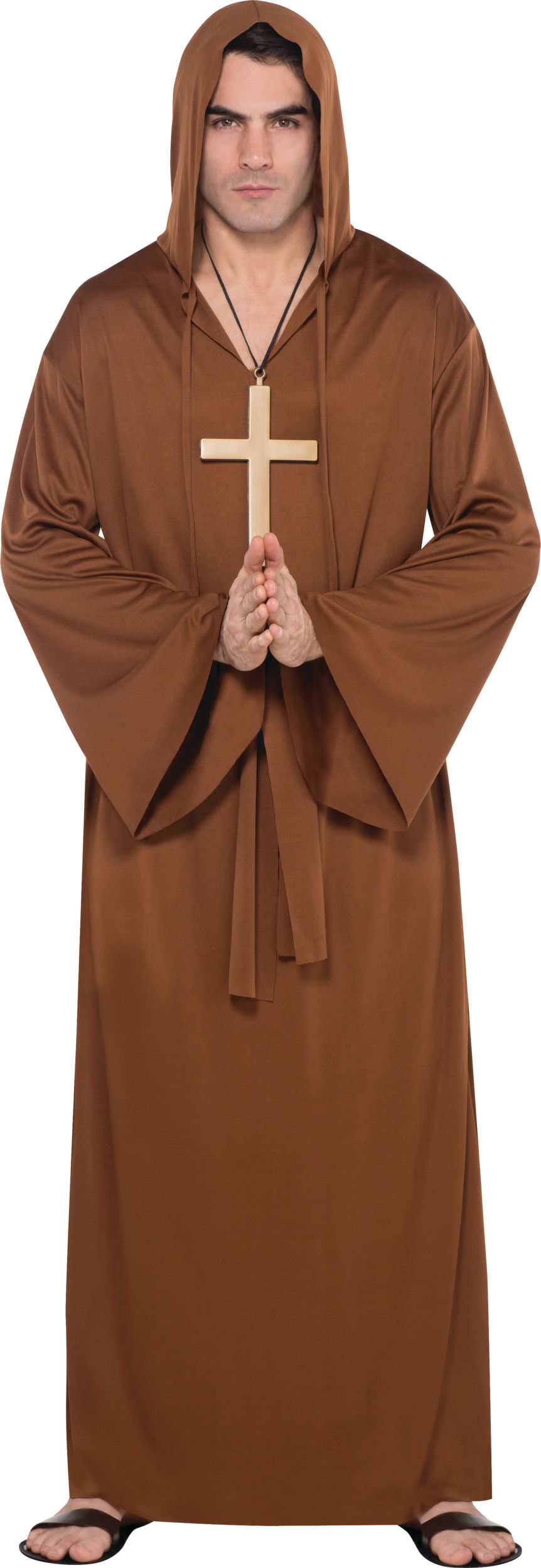 Monk Robe, Brown, Adult, One Size | Party City