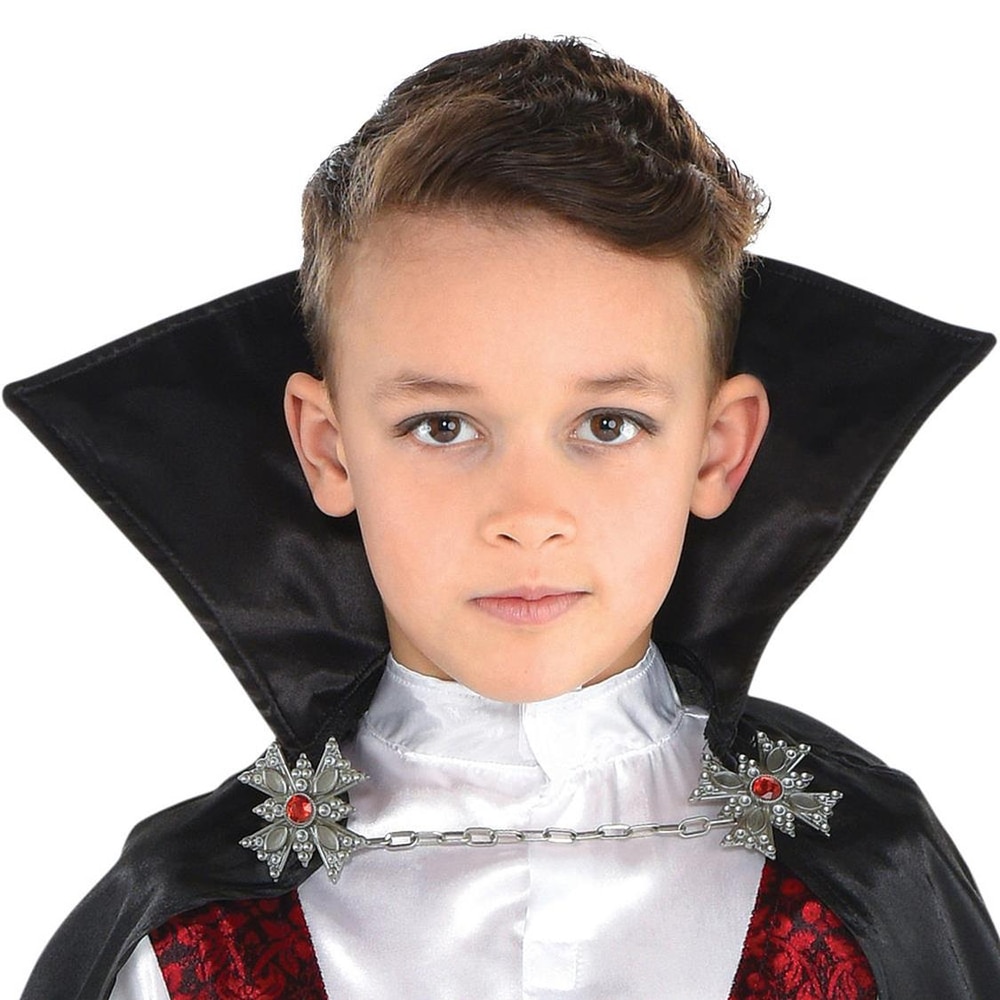 Kids' Vampire Black/Red Outfit with Shirt & CapeHalloween Costume ...