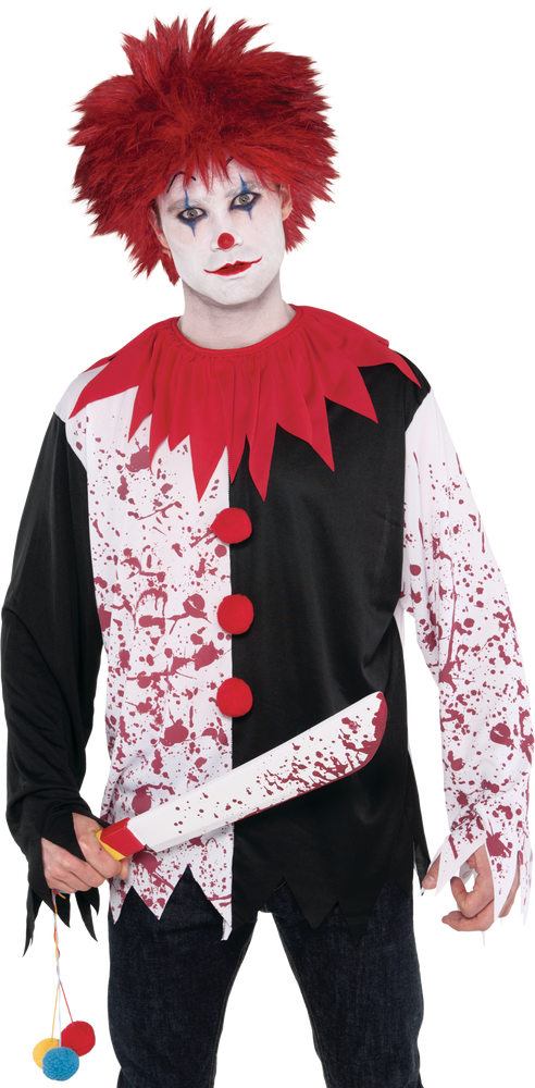 Evil Clown Knife Weapon, Rainbow/Silver, 21-in, Wearable Costume Prop ...