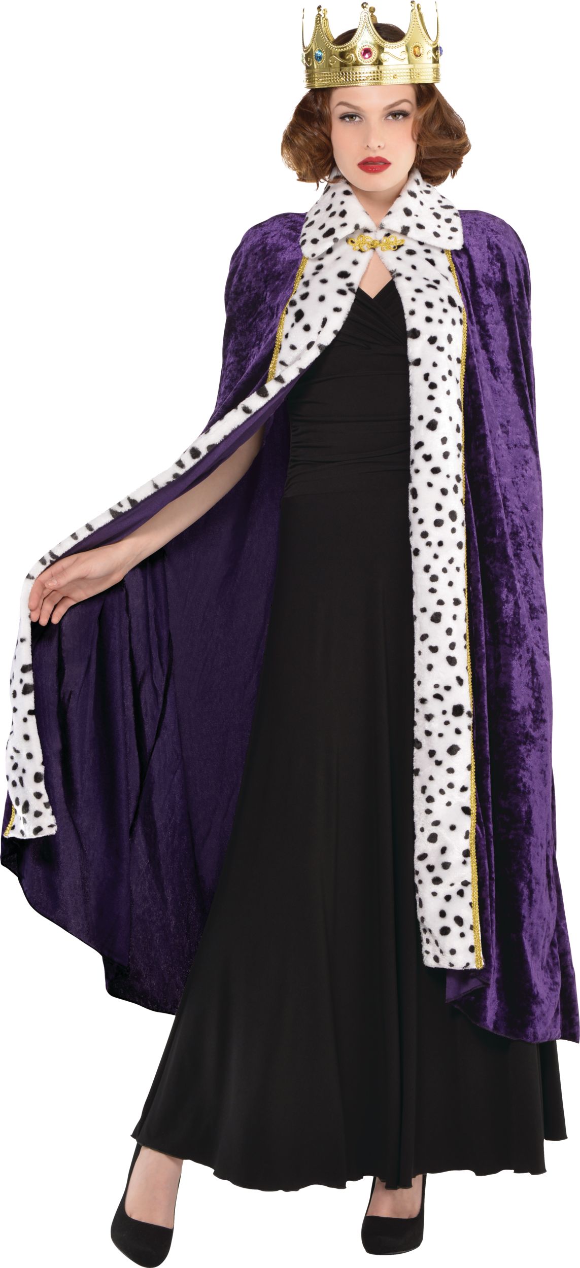 Women's Royal Queen Velour Cape, Purple, One Size, Wearable Costume ...