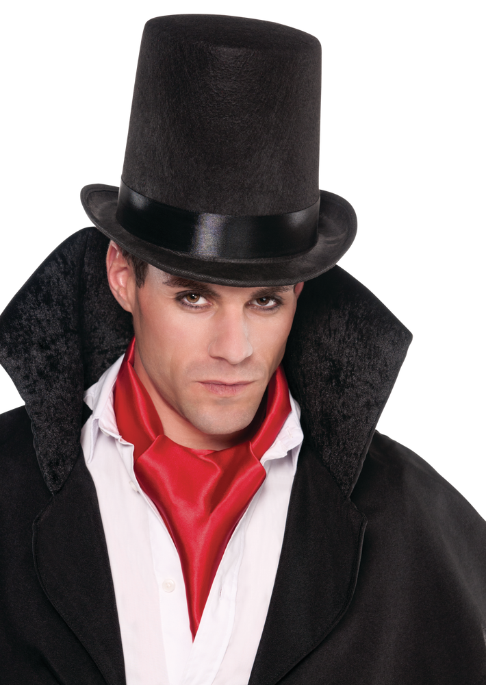 Abraham Lincoln Stovepipe Top Hat, Black, One Size, Wearable Costume ...