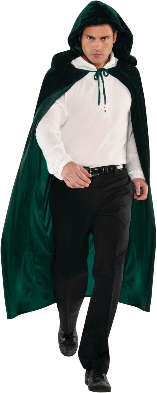 Adult Woodland Cape with Hood, Green, One Size, Wearable Costume ...