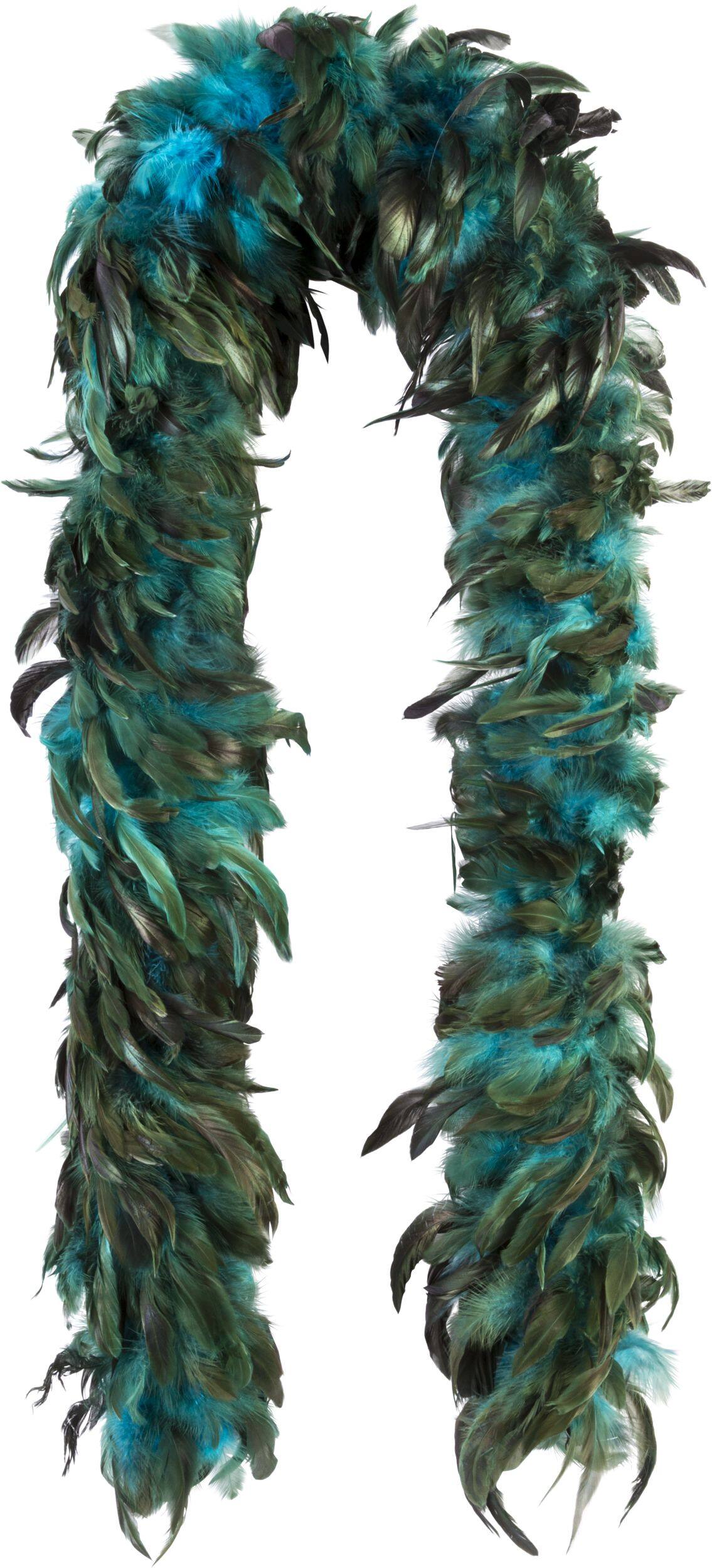 Feather Boa, Blue/Black, 72-in, Wearable Costume Accessory for ...