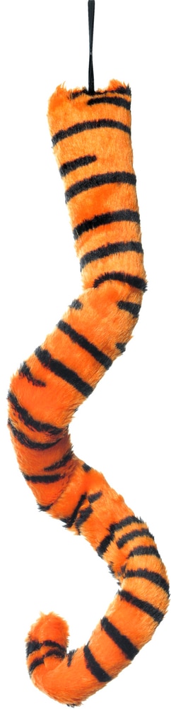 Furry Tiger Tail, Orange/Black Striped, 21-in, Wearable Costume ...