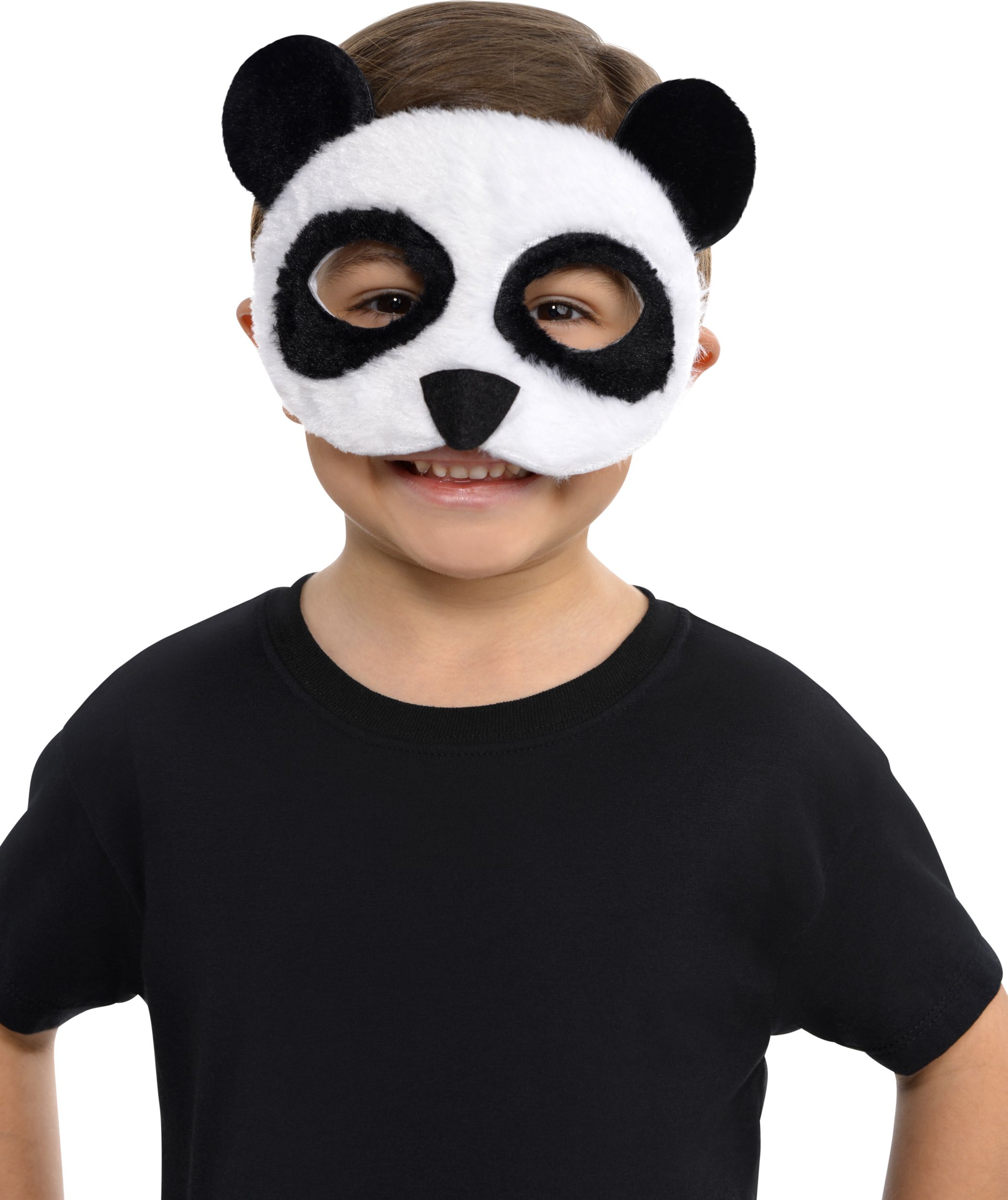 Kids' Plush Panda Party Mask | Party City