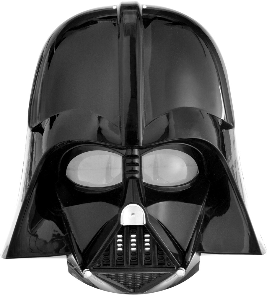 Disney Star Wars Darth Vader Plastic Mask Black One Size Wearable Costume Accessory For