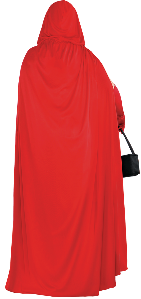 Women's Little Red Riding Hood Black/Red Dress with Cape/Hood/Basket ...