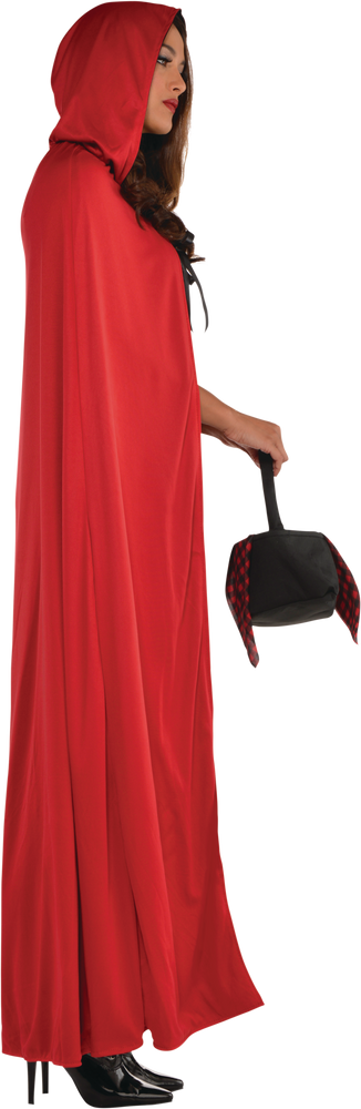 Women's Little Red Riding Hood Black/Red Dress with Cape/Hood/Basket ...