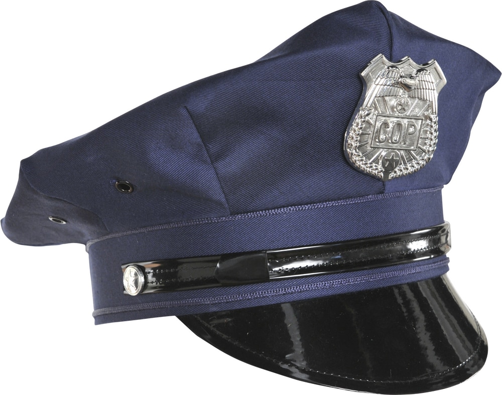 Police Hat Deluxe, Navy Blue, Adult, One Size | Party City