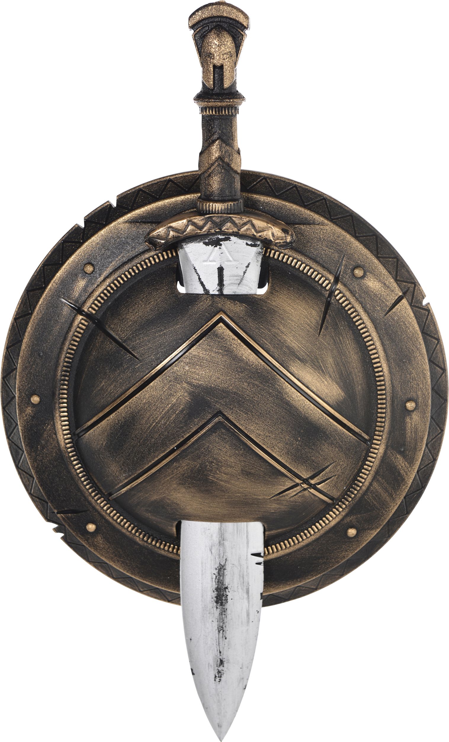 Épée et bouclier de combat spartiates, doré/argenté, 19 po, paq. 2 ...