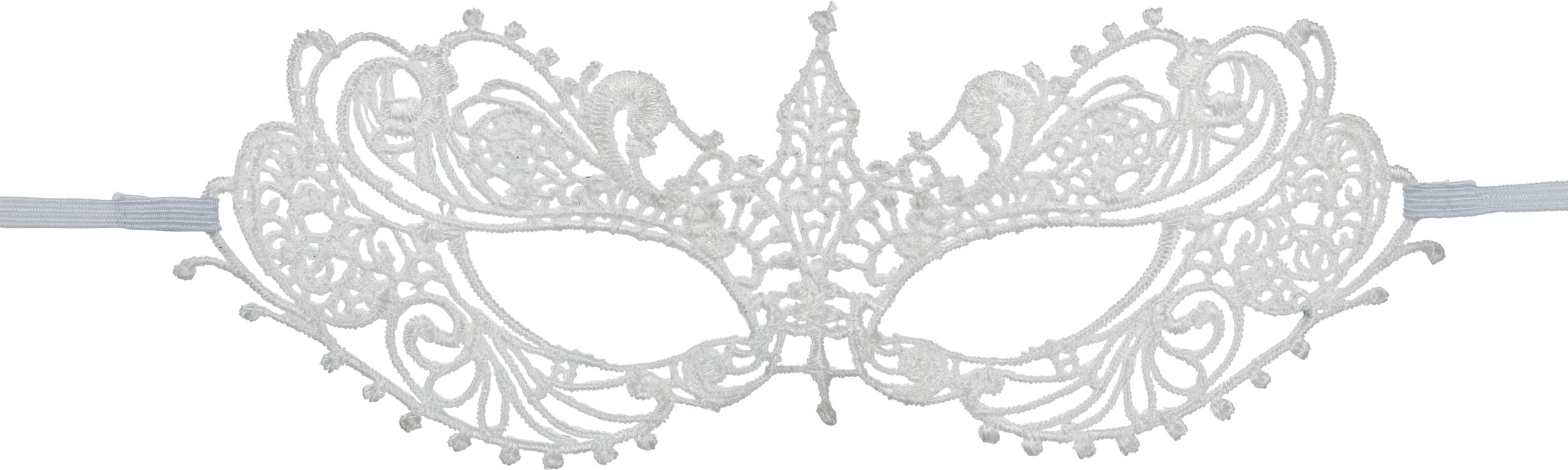 Lace Masquerade Mask, White | Party City
