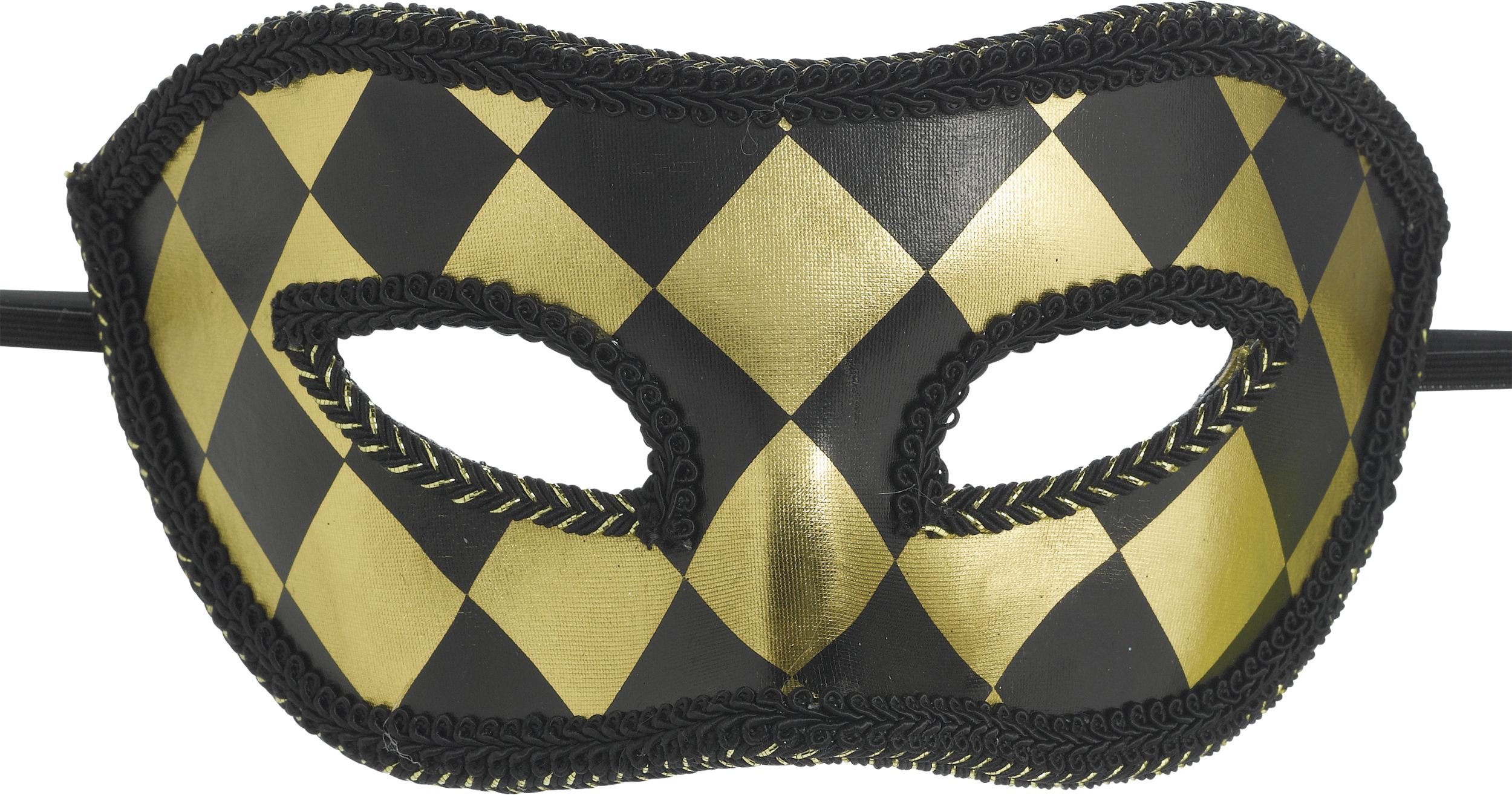 DC Birds of Prey Harlequin Masquerade Mask, Black/Gold, One Size ...