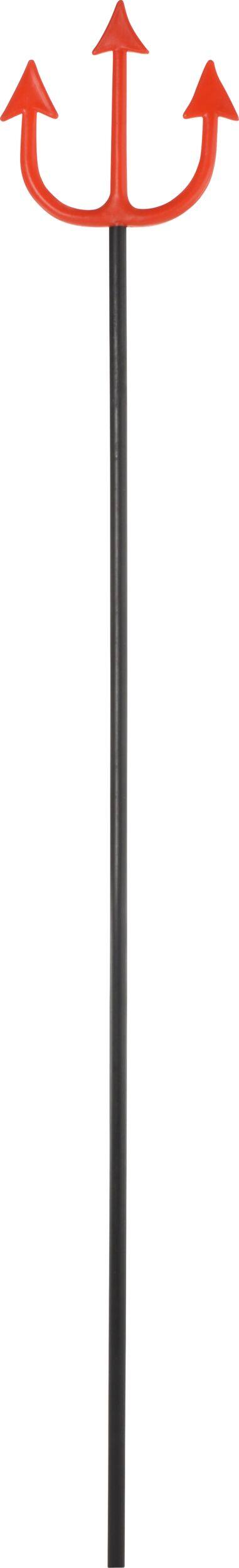 Giant Devil Pitchfork Weapon, Red/Black, 57-in, Wearable Costume Prop ...