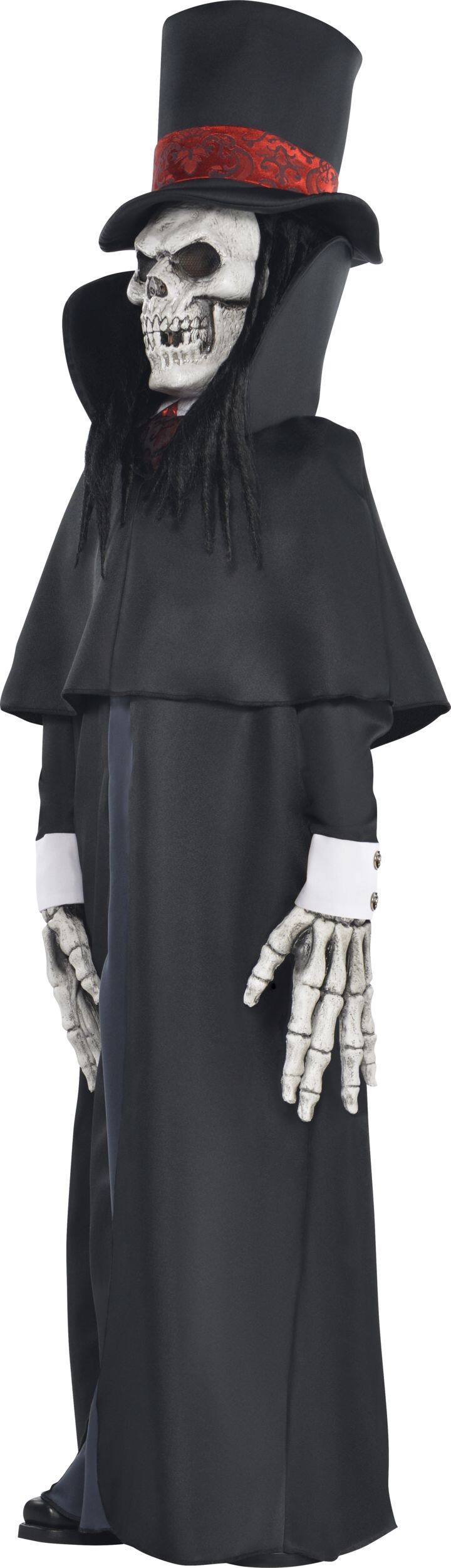 Kids' Dapper Death Reaper Black Outfit with Hat/Mask/Cape Halloween ...
