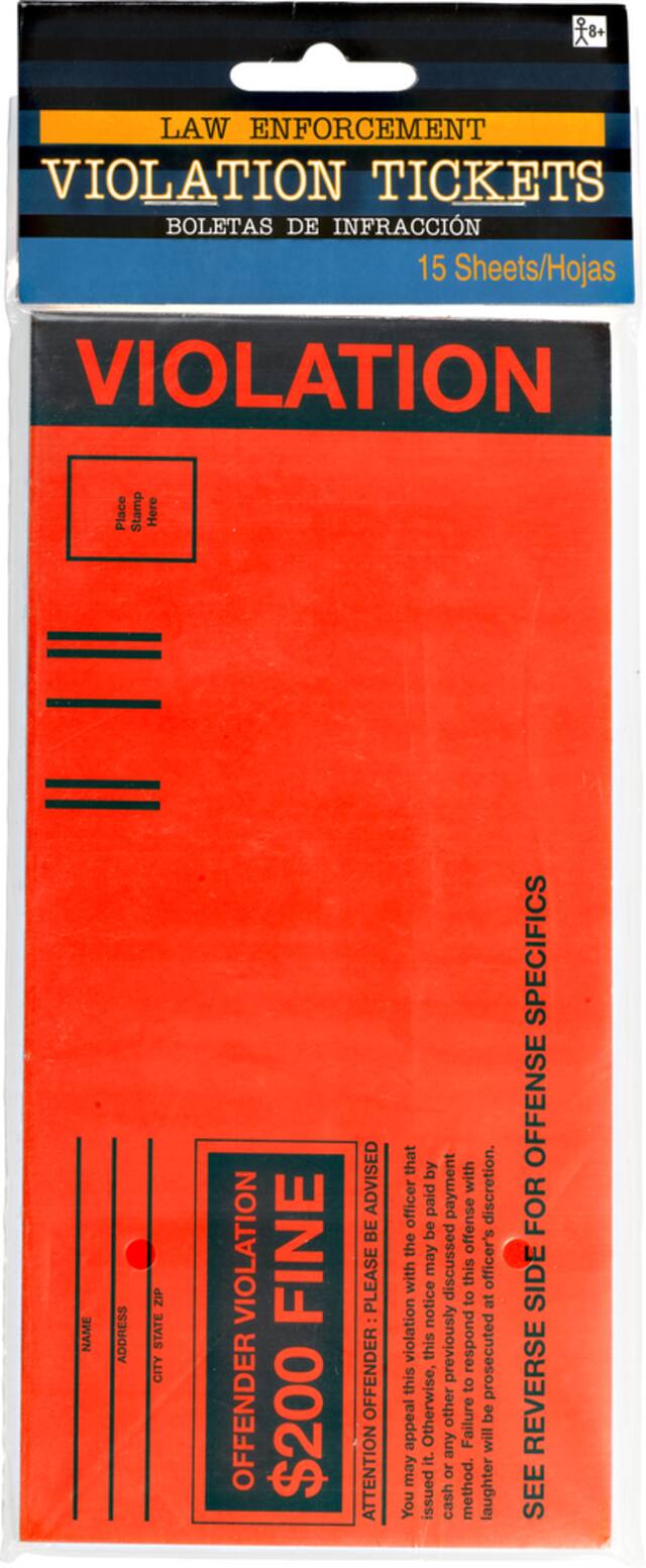 Late to Party Violation Traffic Paper Tickets, Red, 7-in, 15-pk, Favour ...