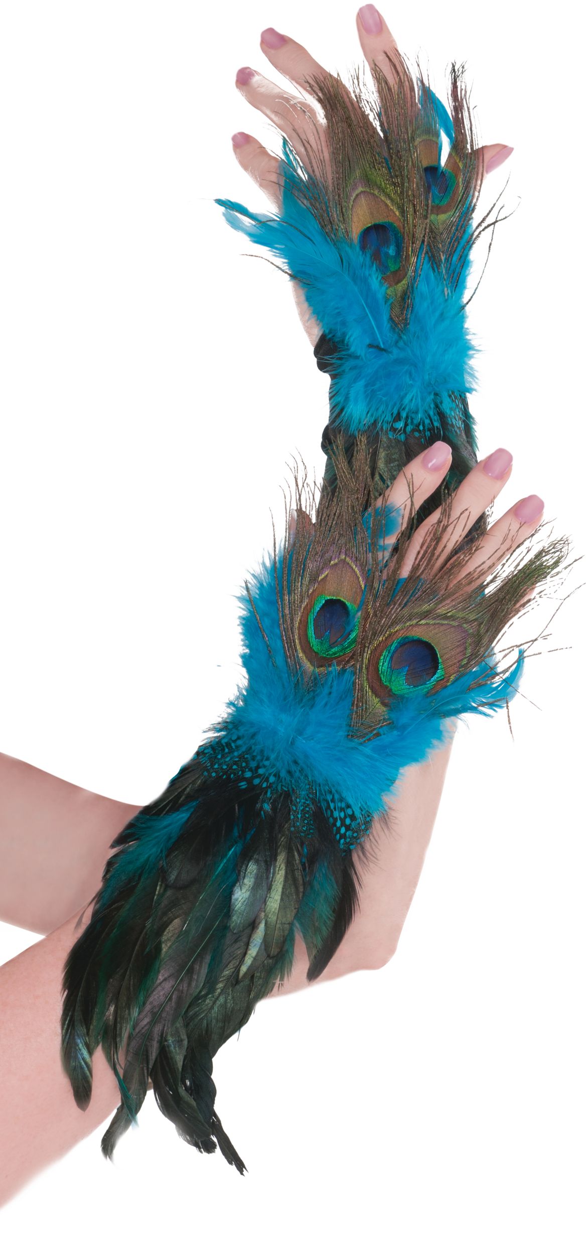 Peacock Feather Gloves | Party City