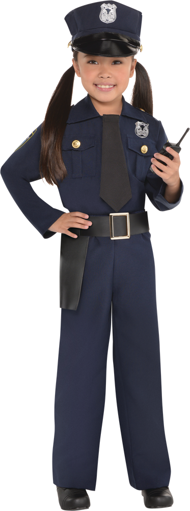 Toddler Cop Police Officer Blue Outfit with Shirt/Pants/Tie/Hat ...
