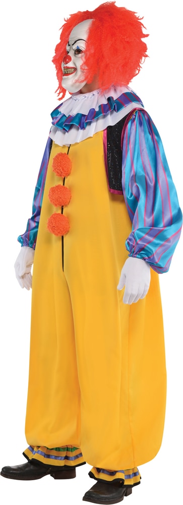 WARNER BROS Adult Pennywise Clown IT Halloween Costume, Multicolour ...
