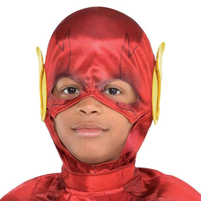 Kids' DC The Flash Red/Yellow Padded Jumpsuit with Mask/Gloves/Boot ...