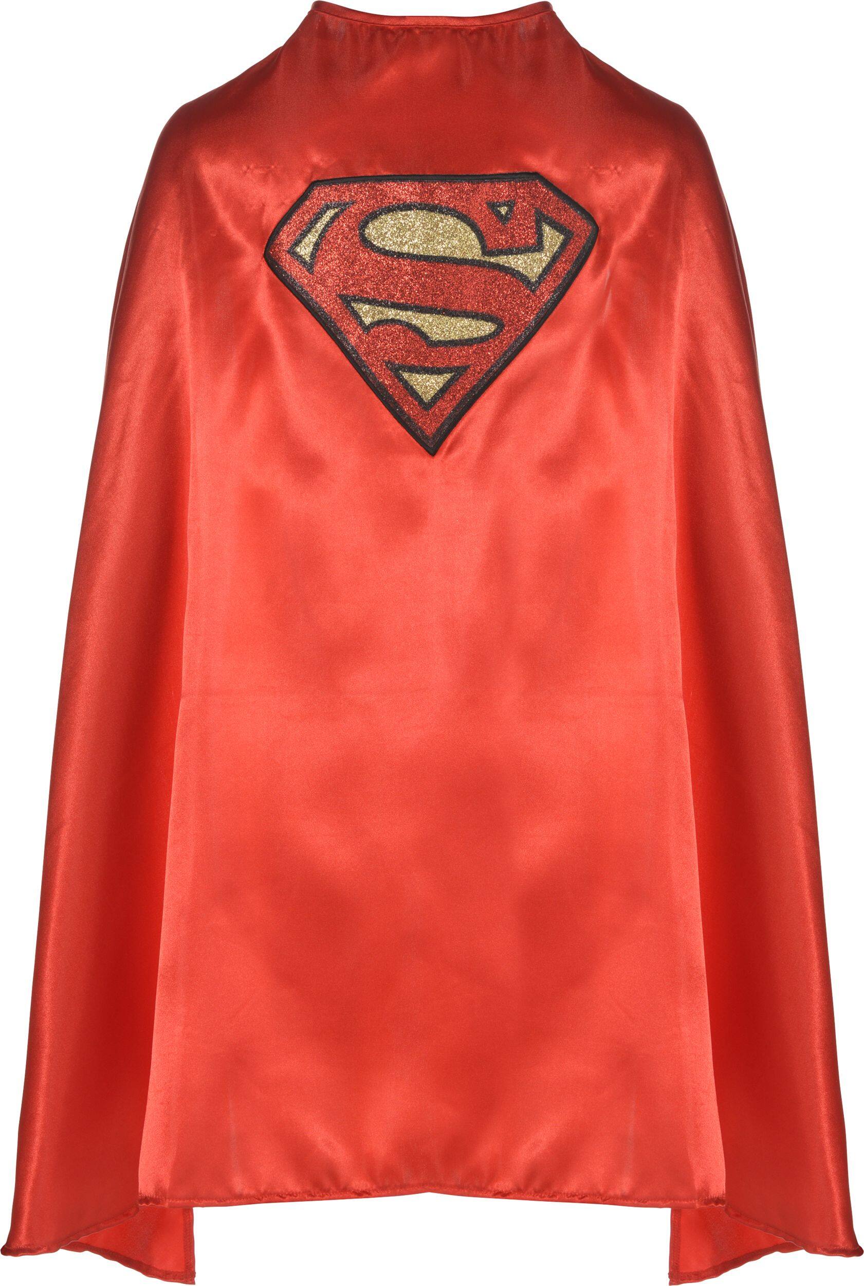 DC Superman Supergirl Cape, Red/Gold, One Size, Wearable Costume ...