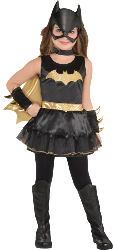 Kids' DC Batgirl Black Dress with Cape/Mask/Gloves/Leg WarmersHalloween ...