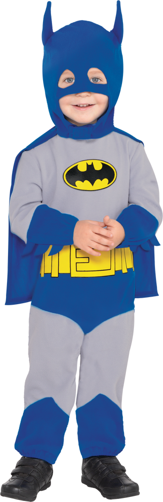 Infant DC Batman Blue Jumpsuit with Cape & Mask Halloween Costume ...