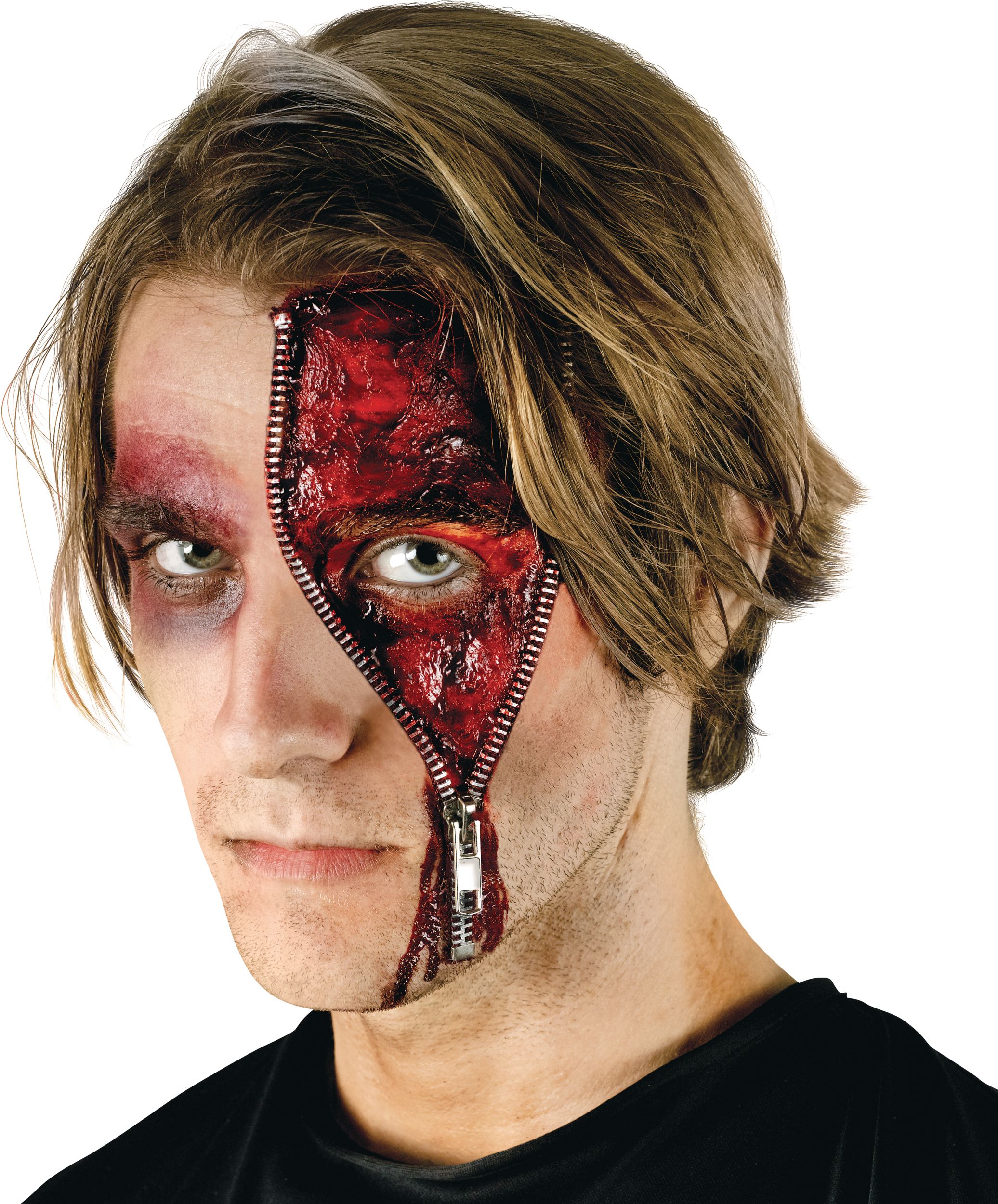 zipper face makeup simple