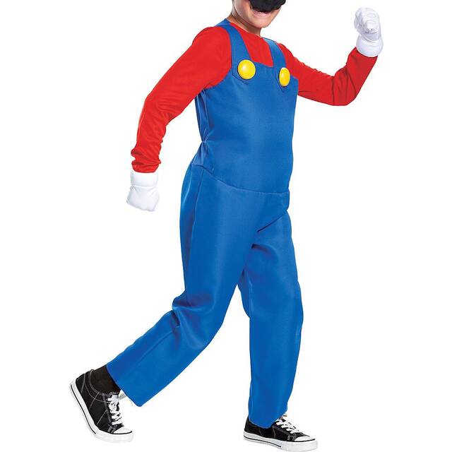 Super Mario Brothers Child Mario Costume, Blue/Red, More Options ...
