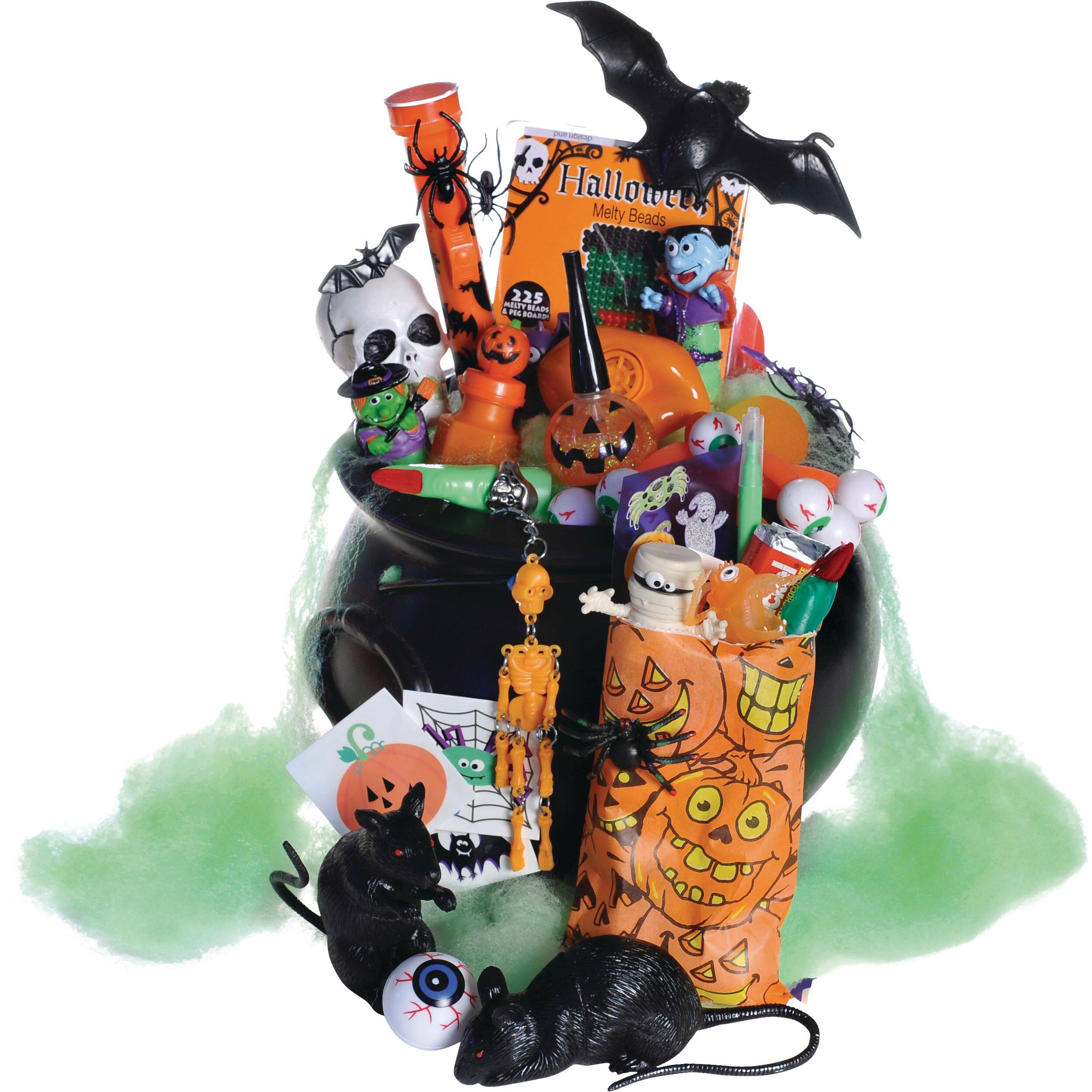 Black Cauldron Halloween Decor, 8-in | Party City