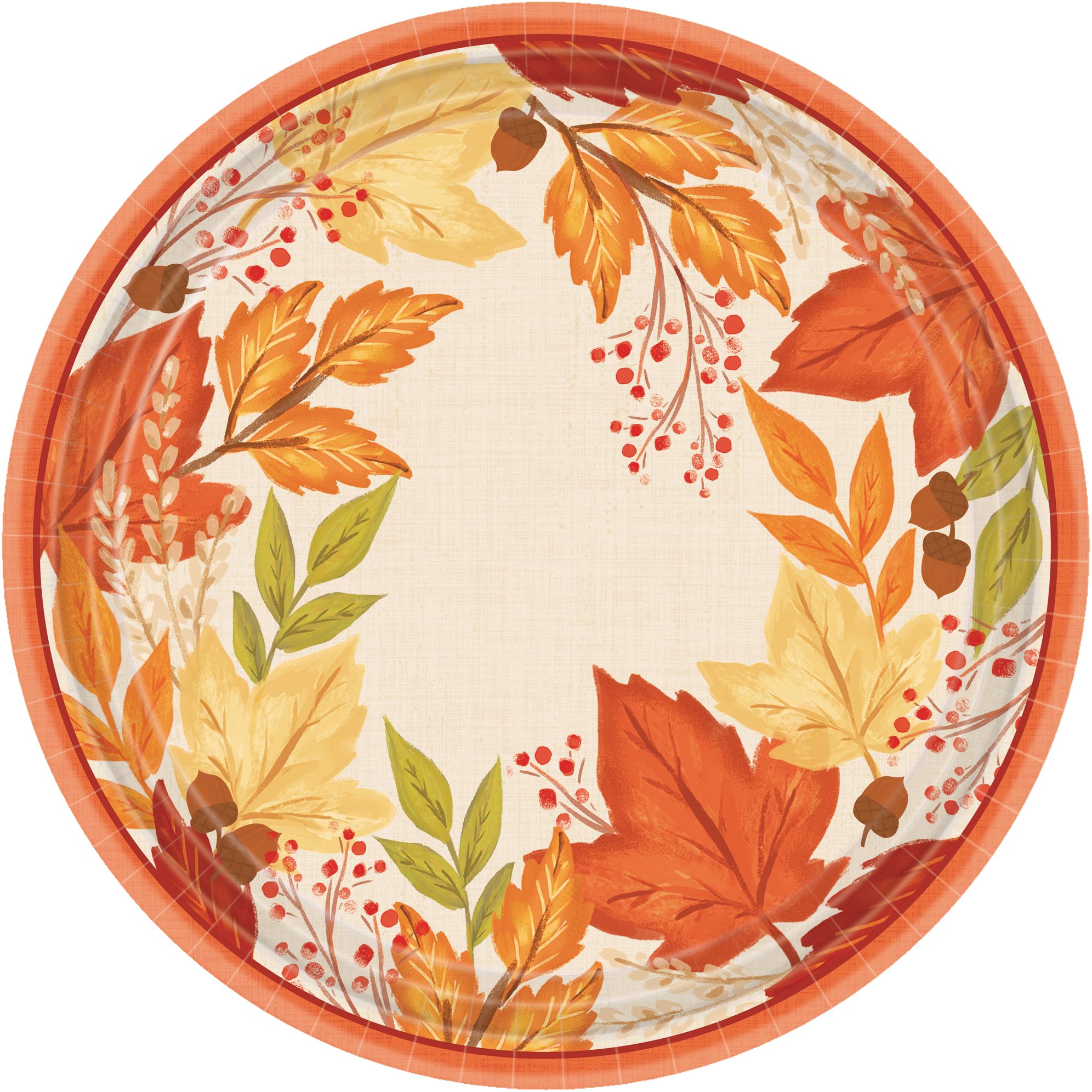Fall Foliage Dinner Party Paper Plates, 8-pk | Party City