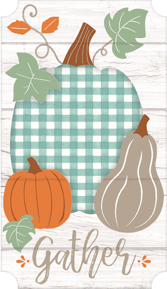 Rustic "Gather" Fall Easel Sign | Party City