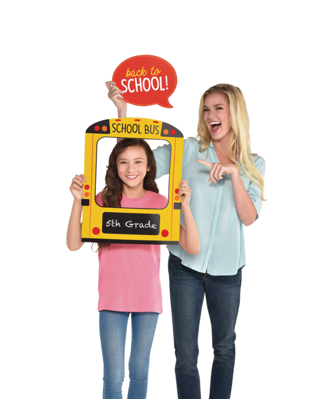 "Back to School" Customizable School Bus Photo Booth Frame Prop Kit ...