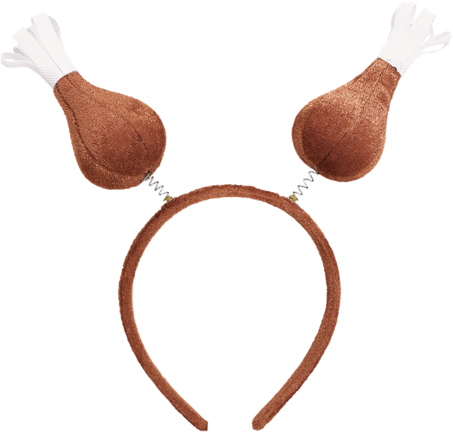 Turkey Leg Head Bopper Headband, Brown, One Size, Wearable Accessory ...