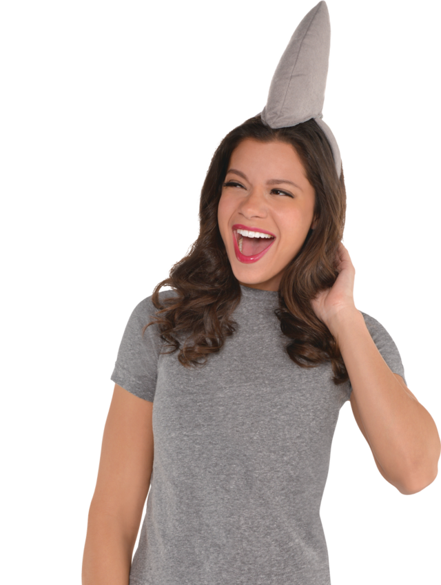 Plush Shark Fin Headband, Grey, One Size, Wearable Costume Accessory ...