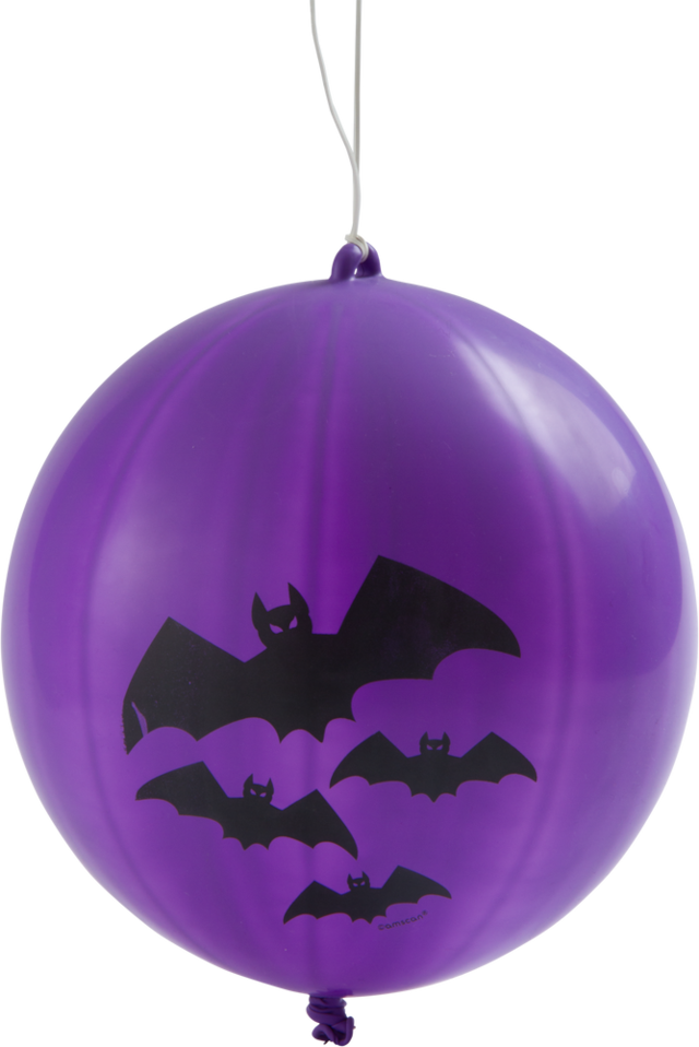 Jack-O'-Lantern Punch Latex Balloons, Purple/Orange/Black, 11-in, 16-pk ...