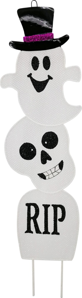 Stacked Ghost Halloween Decoration Yard Sign | Party City