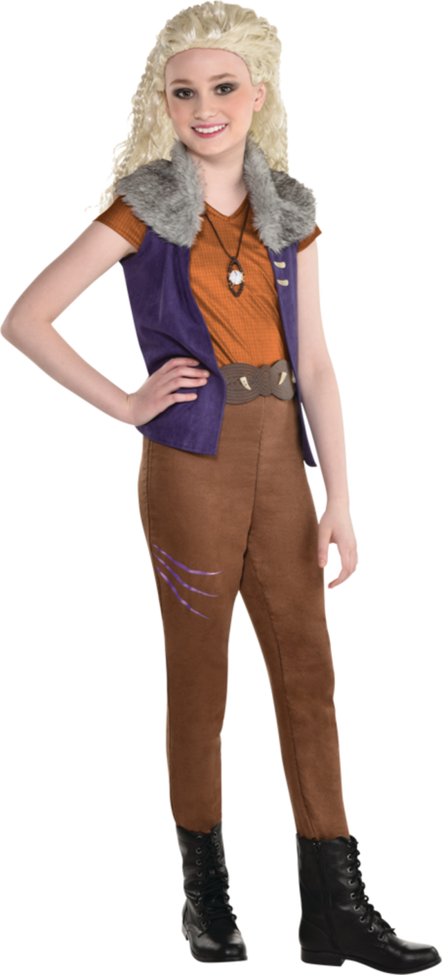 Kids' Disney Zombies Addison Orange Jumpsuit with Necklace Halloween ...