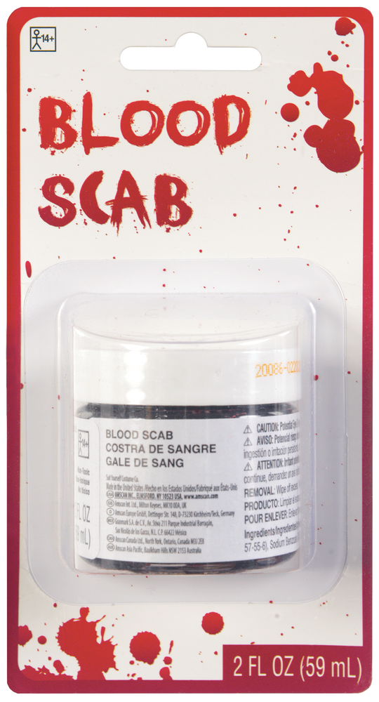 Fake Blood Scab Special Effects Makeup, Red, 2-oz, Costume Accessory ...