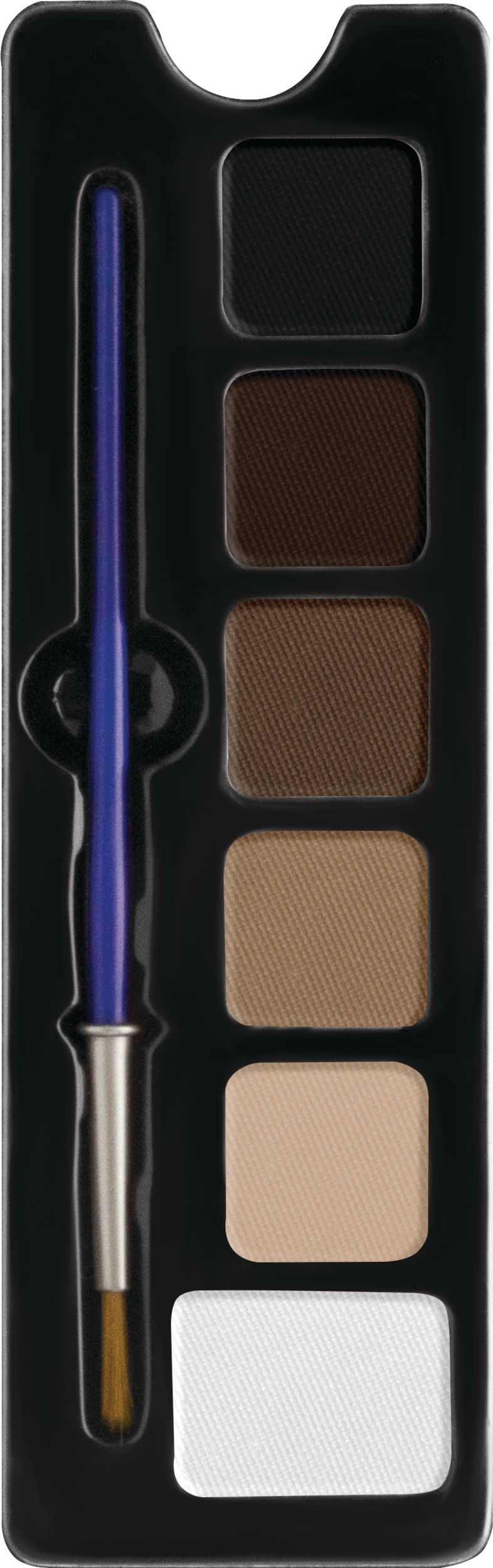 6 Colour Flesh Tones Face Makeup Palette with Brush, Multi-Coloured ...