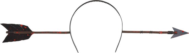 Arrow Through Head Headband, Brown/Red Blood Splatters, One Size ...