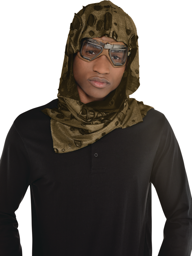 Post-Apocalyptic Camoflauge Cowl Hood, Green, One Size, Wearable ...