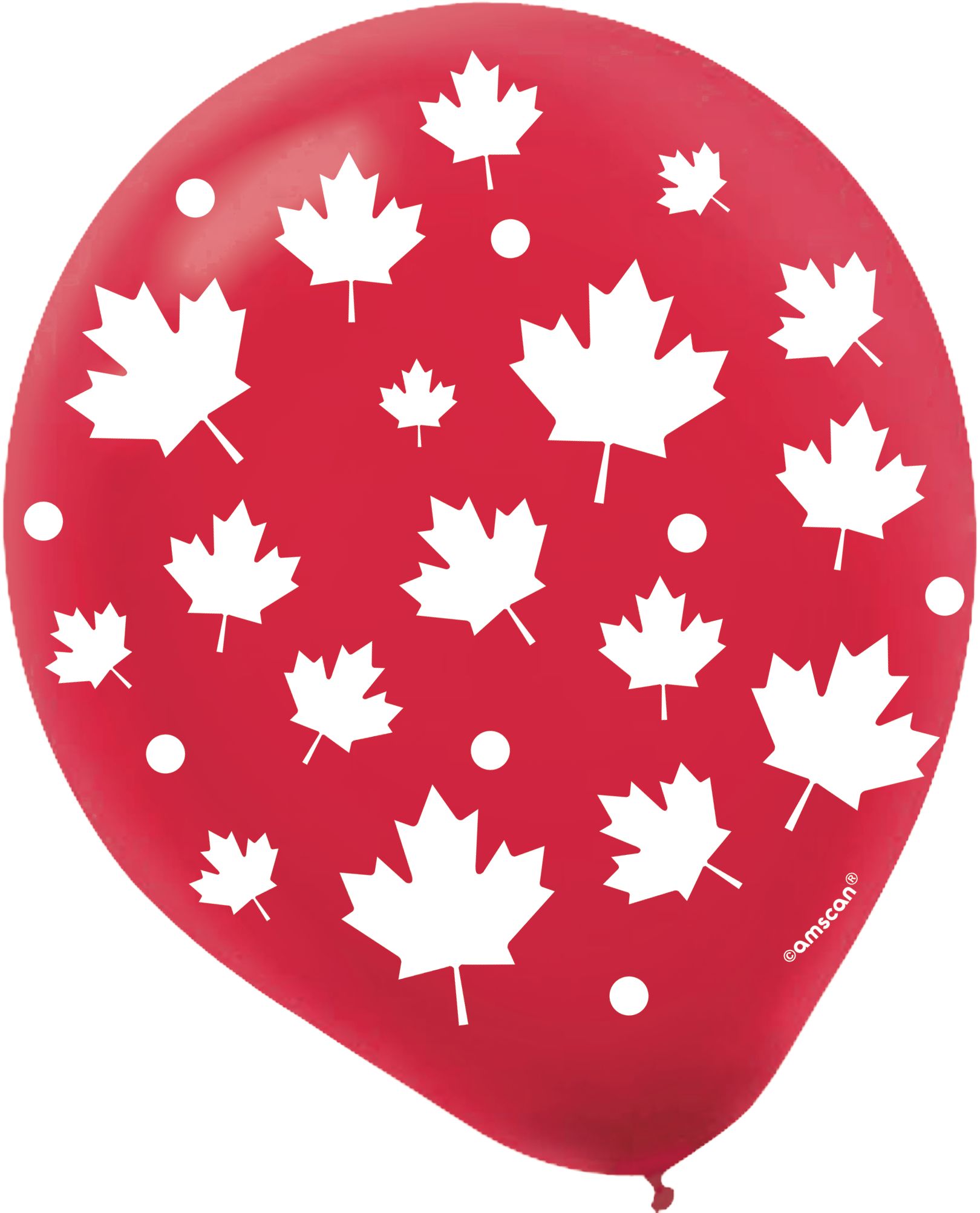 Canadian Maple Leaf Balloons, 15-pk | Party City