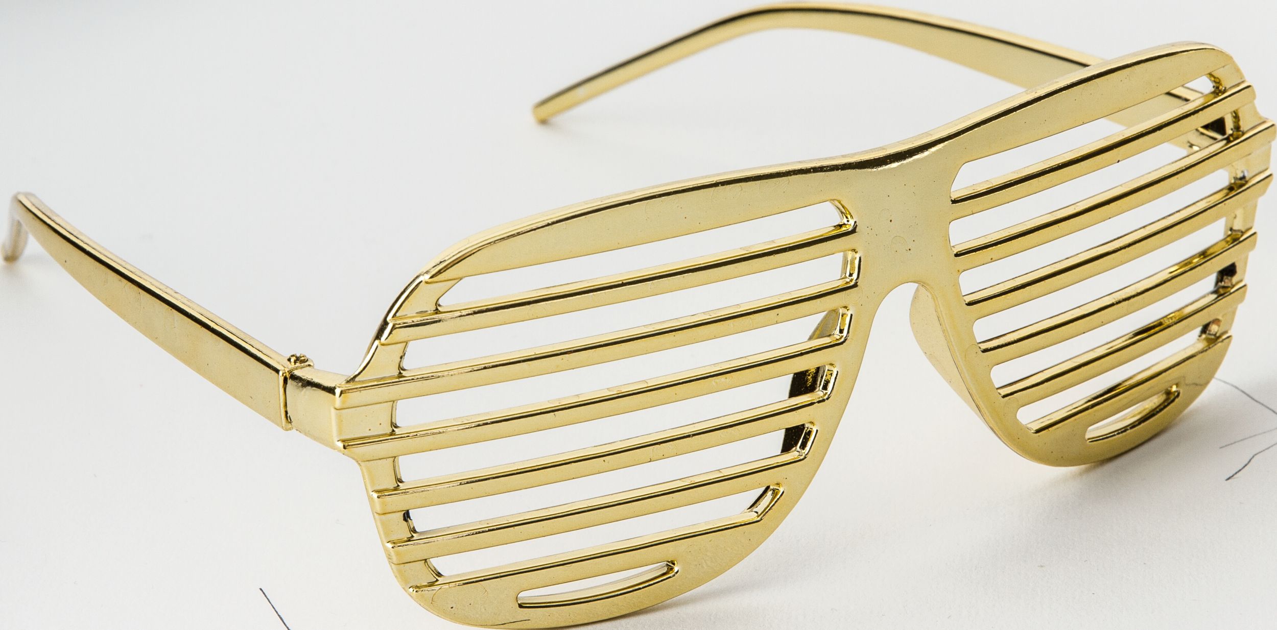 Gold Shutter Glasses | Party City