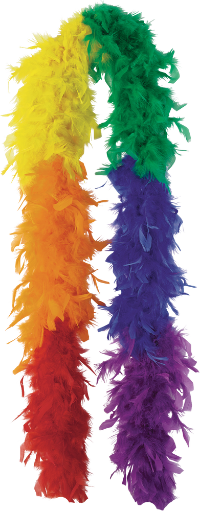 Feather Boa, Assorted Colours, 72-in, Wearable Costume Accessory for ...