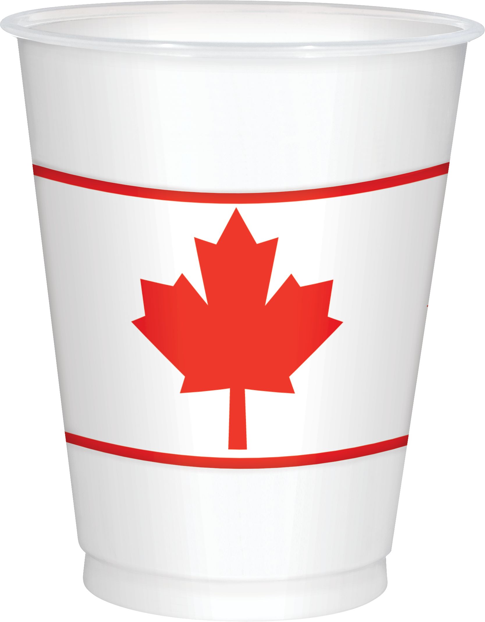 Canadian Maple Leaf Cups, 25-pk | Party City